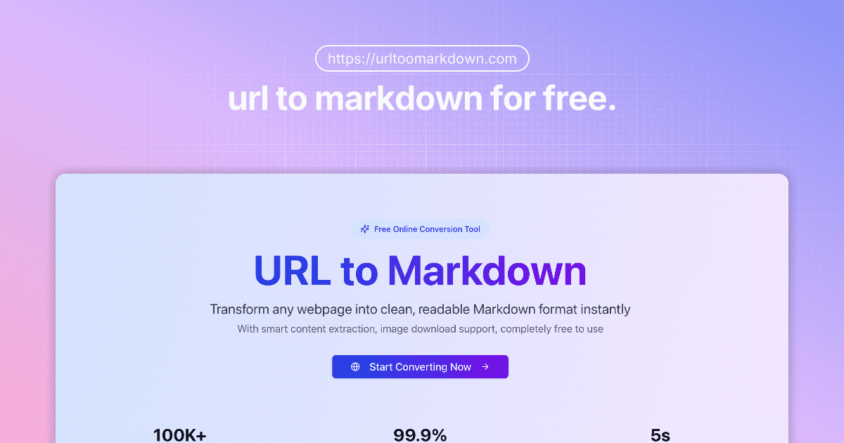 URL to Markdown - Convert Website to Markdown | MarkdownDown URL to Markdown - Convert Website to Markdown | MarkdownDown